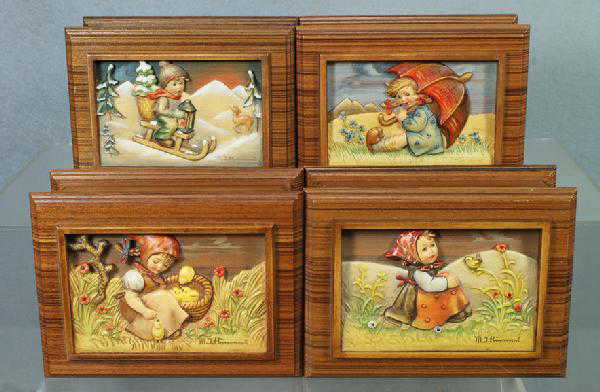 178: 4 Hummel music boxes: complete set - Four Seasons