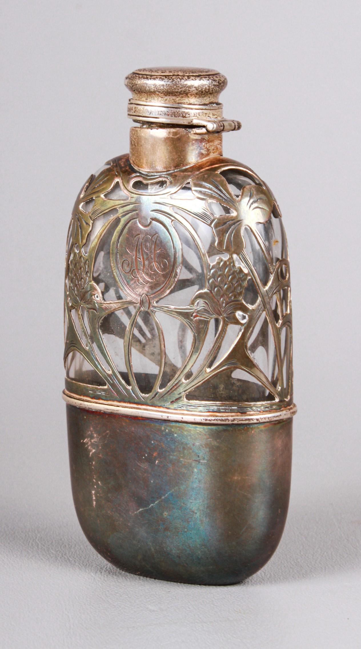 Sterling Mounted Flask