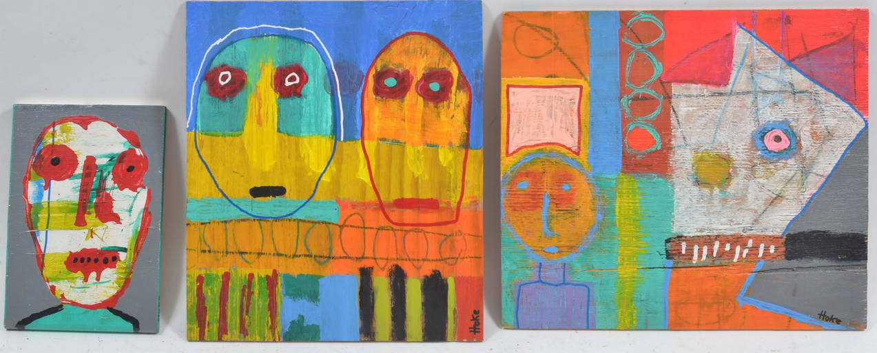 (3) Robert Bob Hoke Paintings