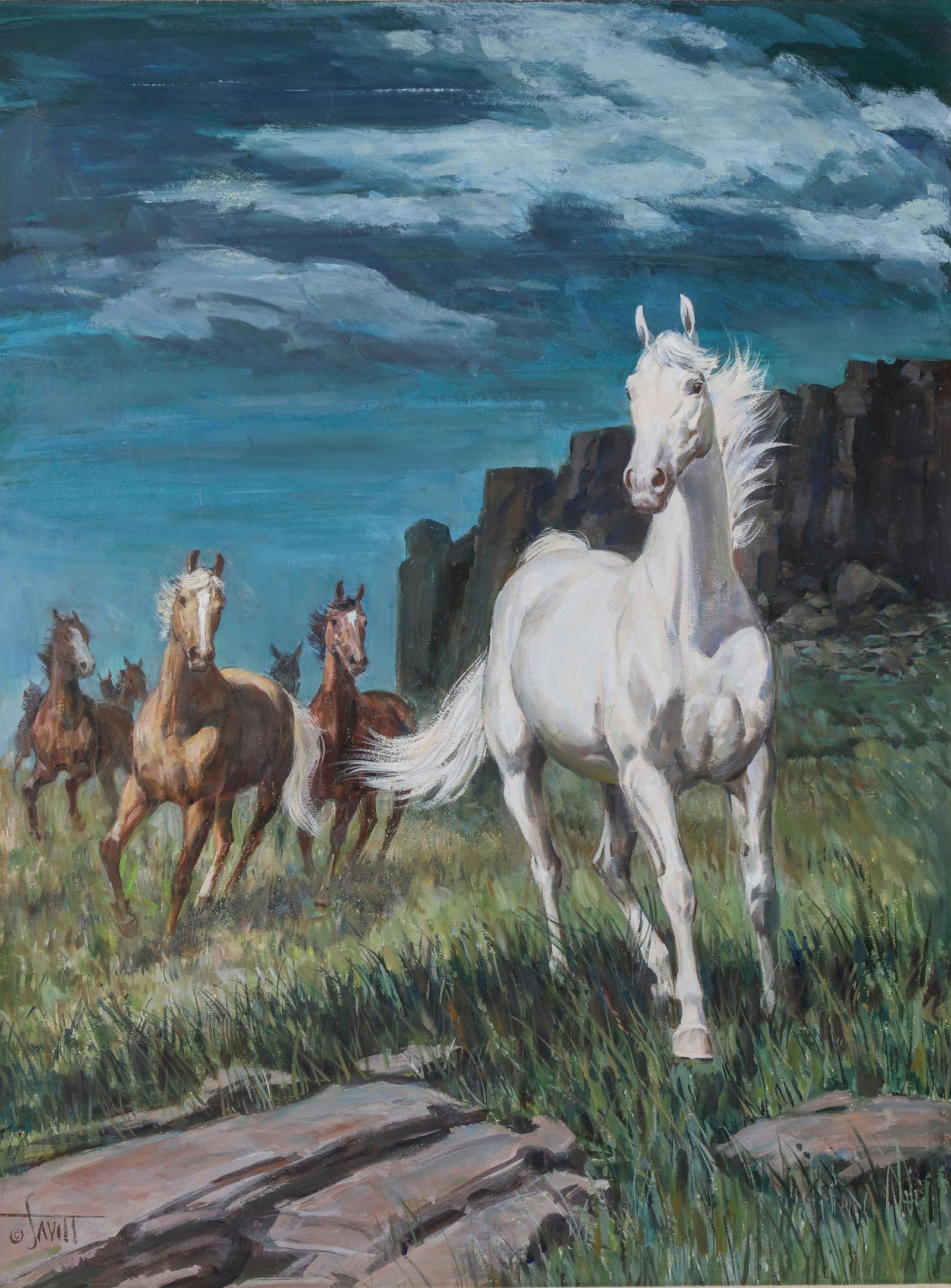 Sam Savitt "The Silver Stallion" (#6587) on Apr 05, 2022 | William ...