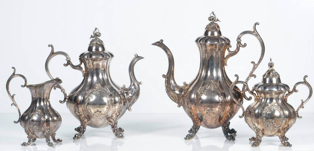 Reed & Barton Winthrop Shield Tea Set