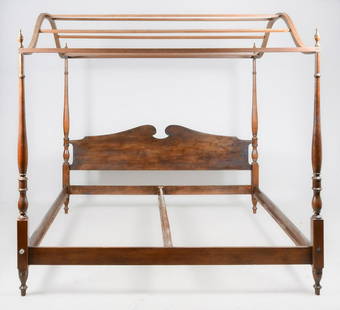 Stickley Solid Cherry 4 Poster Canopy Bed