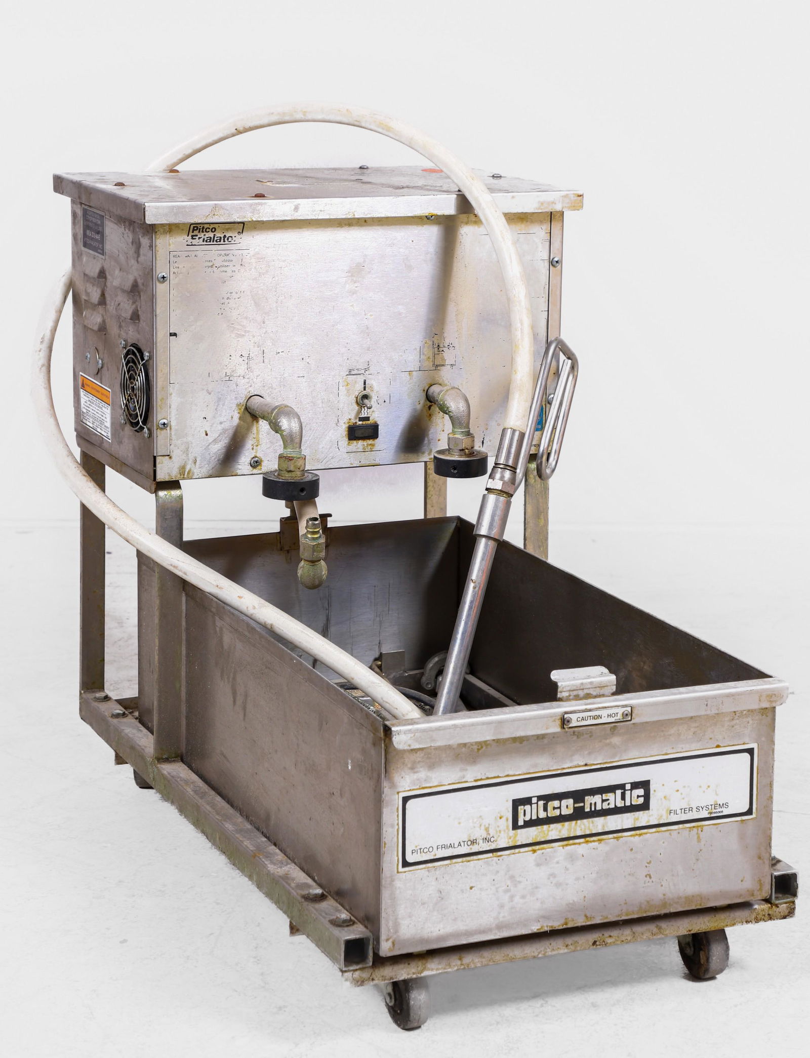 Pitco Stainless Steel Frialator Portable Fryer Oil Filter Machine - May ...