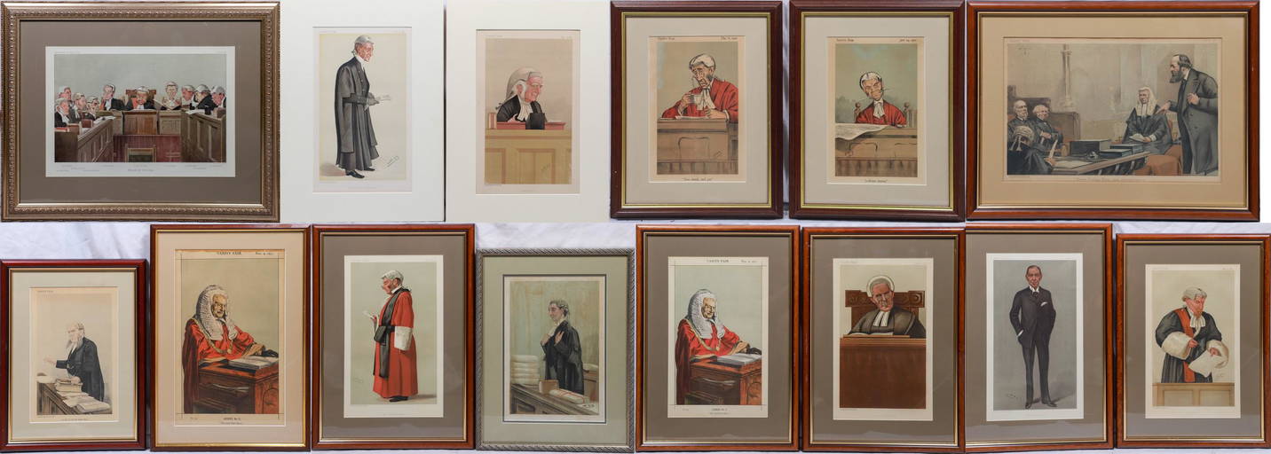 (14) Vanity Fair Prints Of Judges