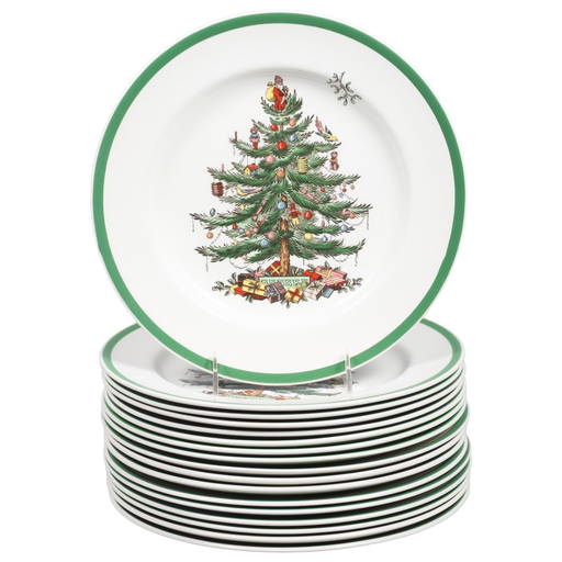 (17) Copeland Spode Christmas Tree Plates