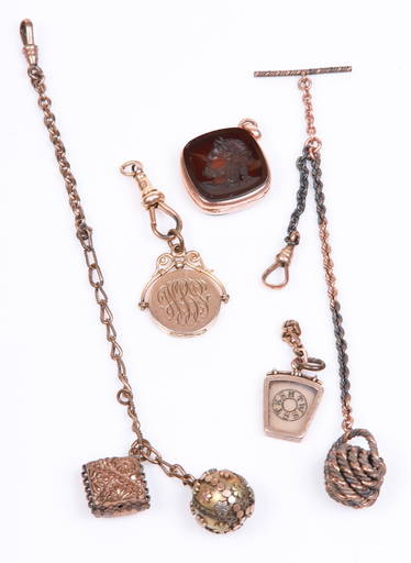 (6) Victorian Fobs - Sep 13, 2022 | William Bunch Auctions & Appraisals ...