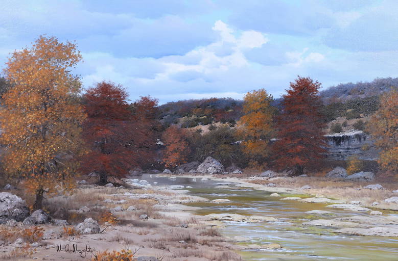 William Slaughter Texas Landscape Painting