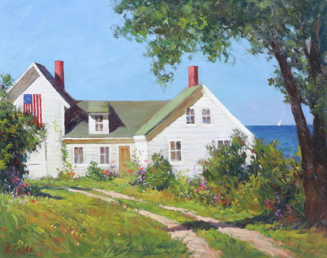 Rudolph Colao "Maine Farm House" (#60106) on Oct 10, 2022 | William ...