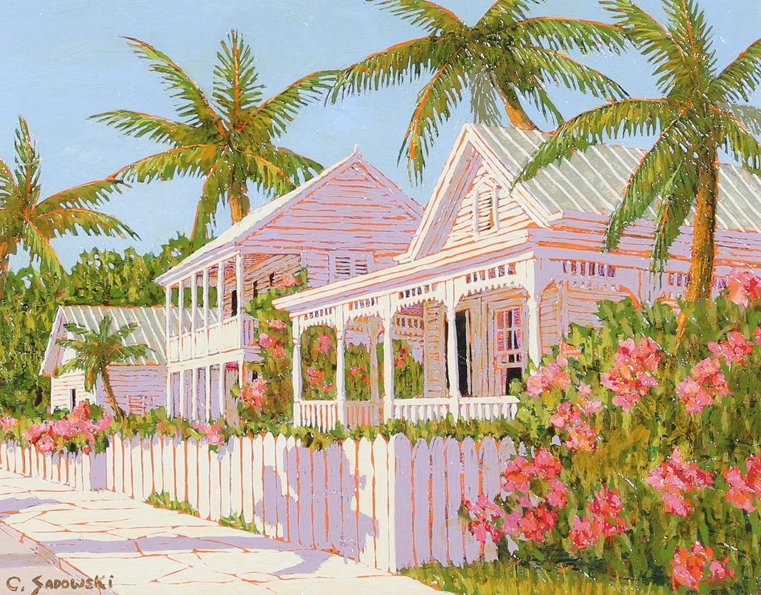 Carol Sadowski "key West Street Scene"