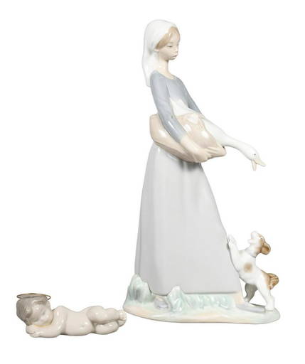 Lladro Figure and Angel (#1510) on Jan 03, 2023 | William Bunch ...