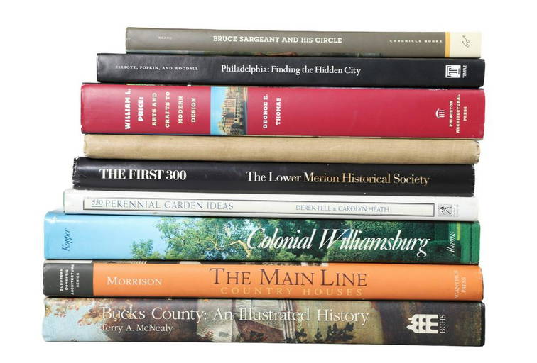 (9) Large Books On Local History, Art, Etc.