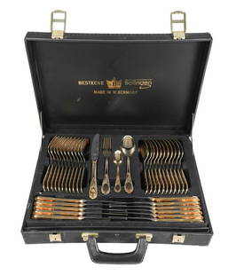 Bestecke Solingen Germany Flatware Set, 24k Gold P