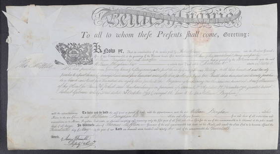 Three Pa Deeds, Signed By Thomas Mifflin