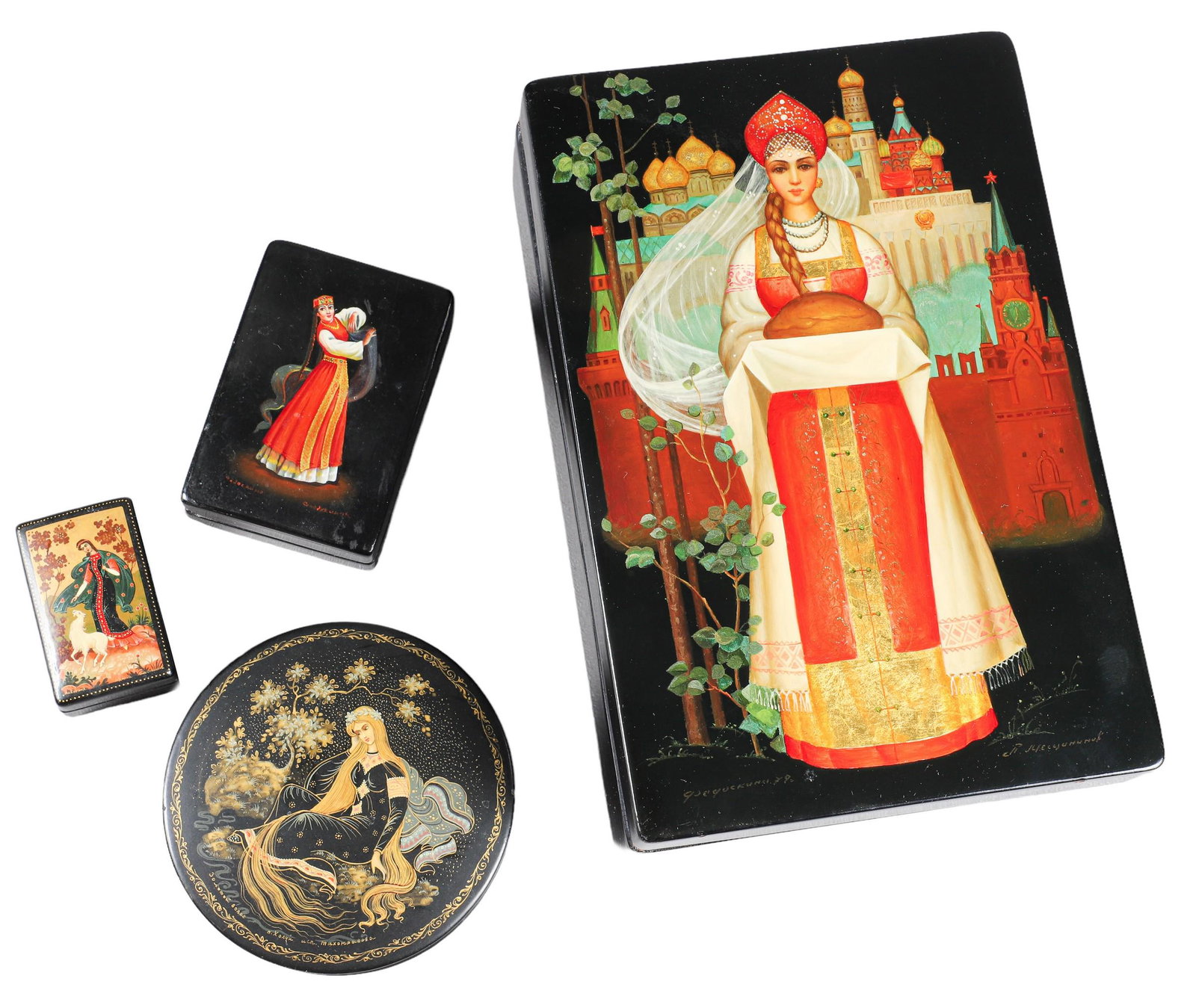 (4) Russian Lacquer Boxes - Mar 14, 2023 | William Bunch Auctions ...