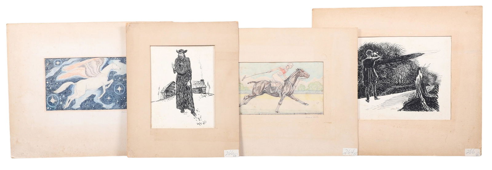 (4) Edward Shenton Original Illustrations