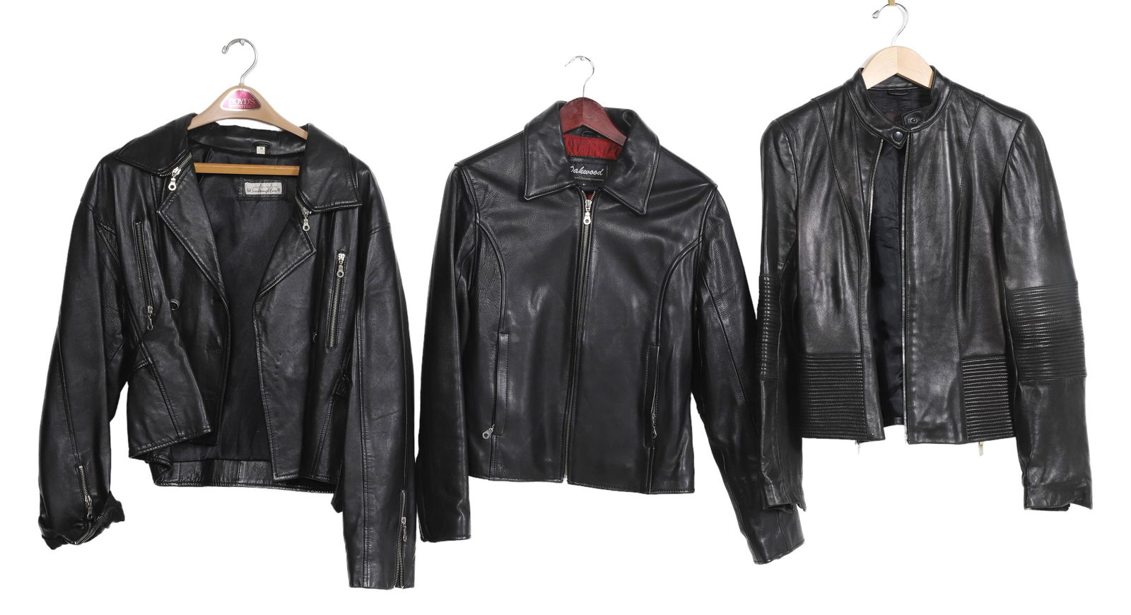 (3) Ladies Leather Jackets