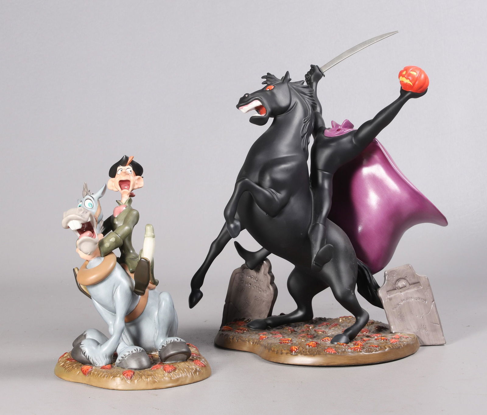 (2) Disney Adventures Of Ichabod & Mr Toad Figures