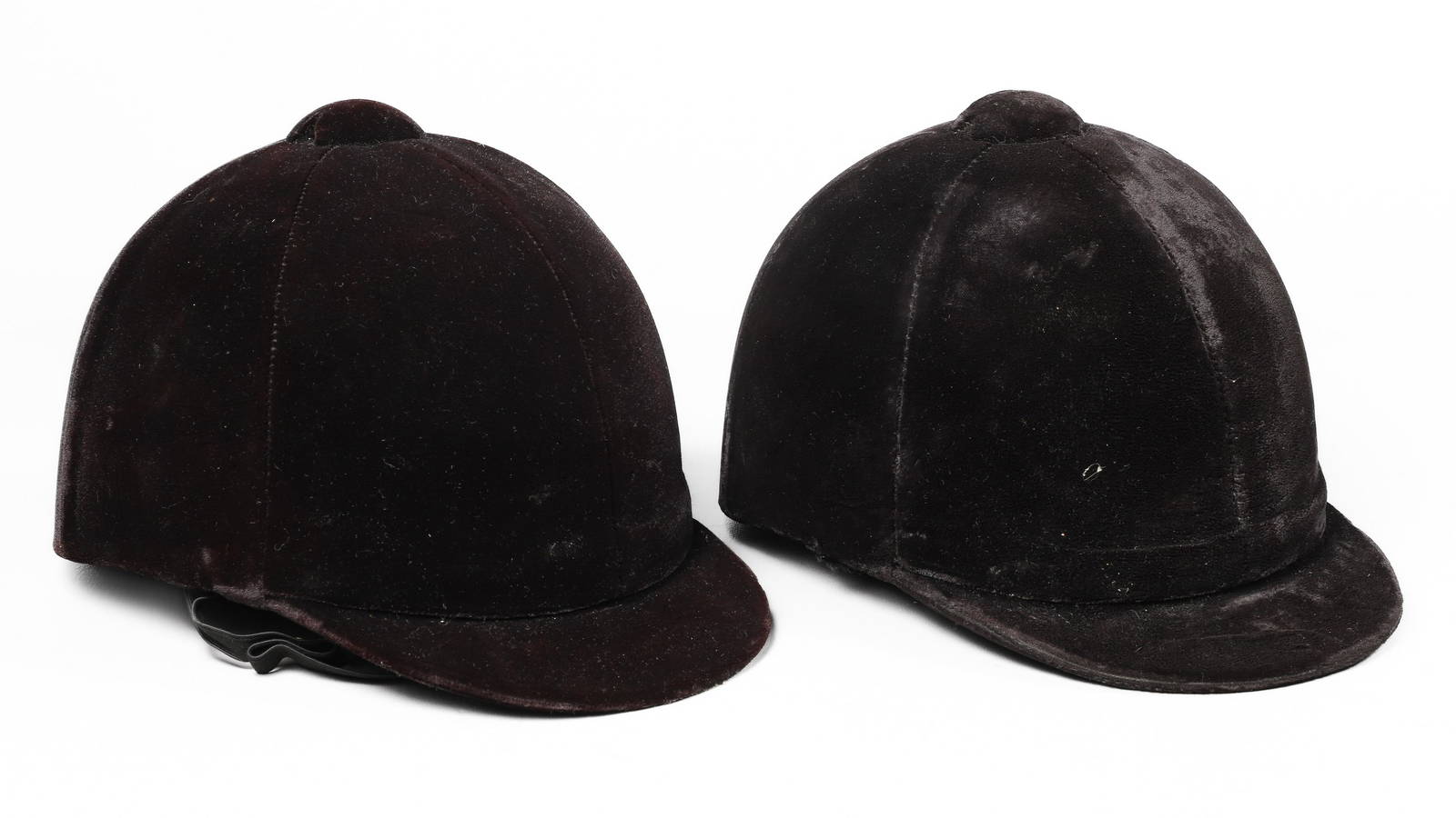 (2) Velvet Riding Helmets Auction