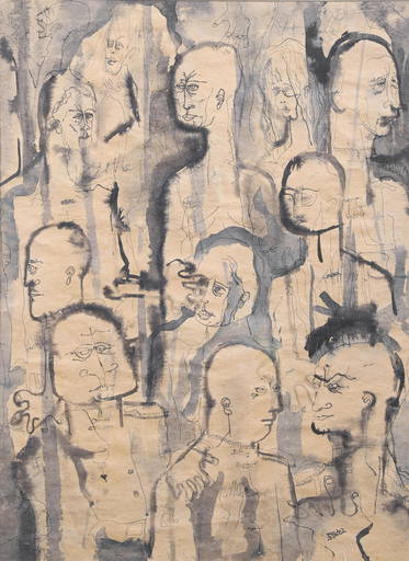 Expresionist Drawing "holocaust Prison"