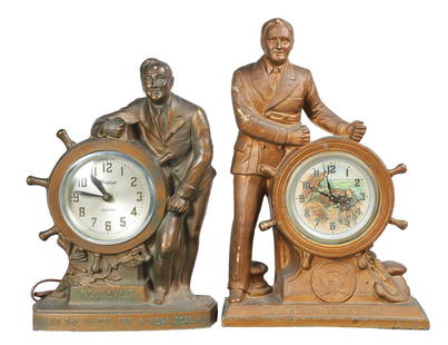 United Electric Clock: F.d.r The Man Of The Hour. Fdr