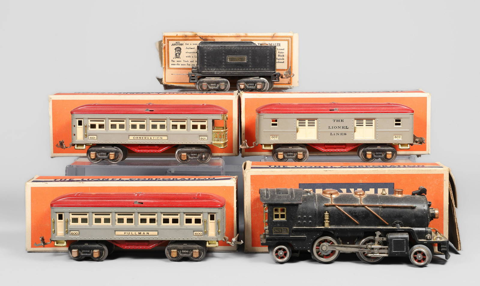 (5) Prewar Lionel Second Celebration Series Train Set Auction