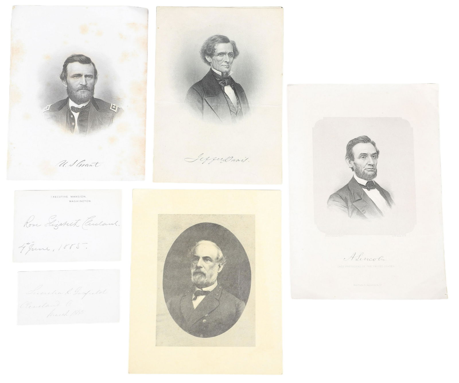 Lot Of American First Lady Signatures 19th C Auction