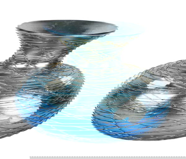 Lustre Art Threaded Vase