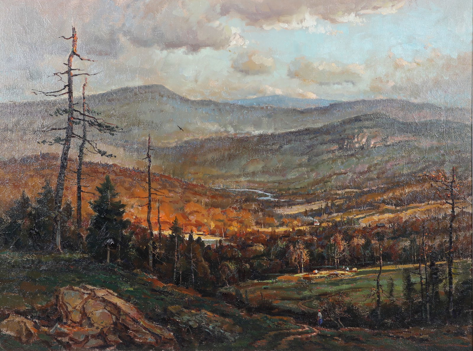 Wayne Morrell "late Summer, New Hampshire" Auction