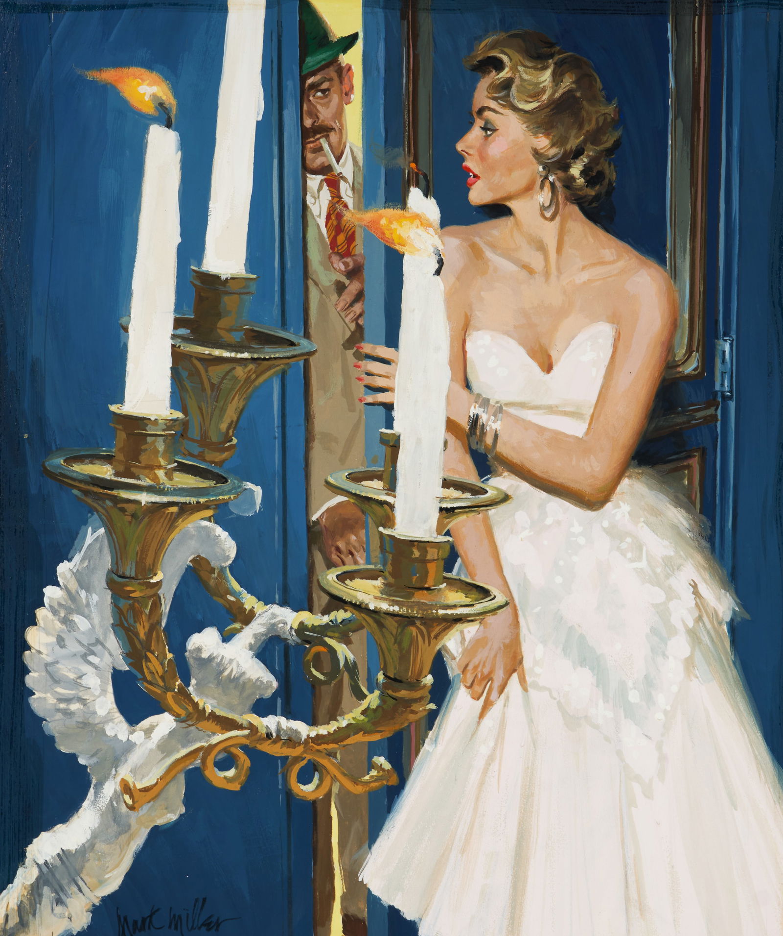 Mark Miller Romance Mystery Illustration Auction