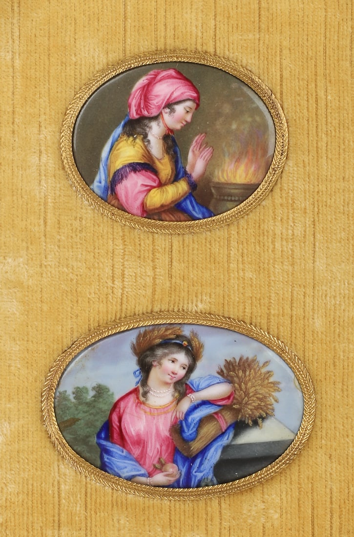 Continental Enamel Plaques
