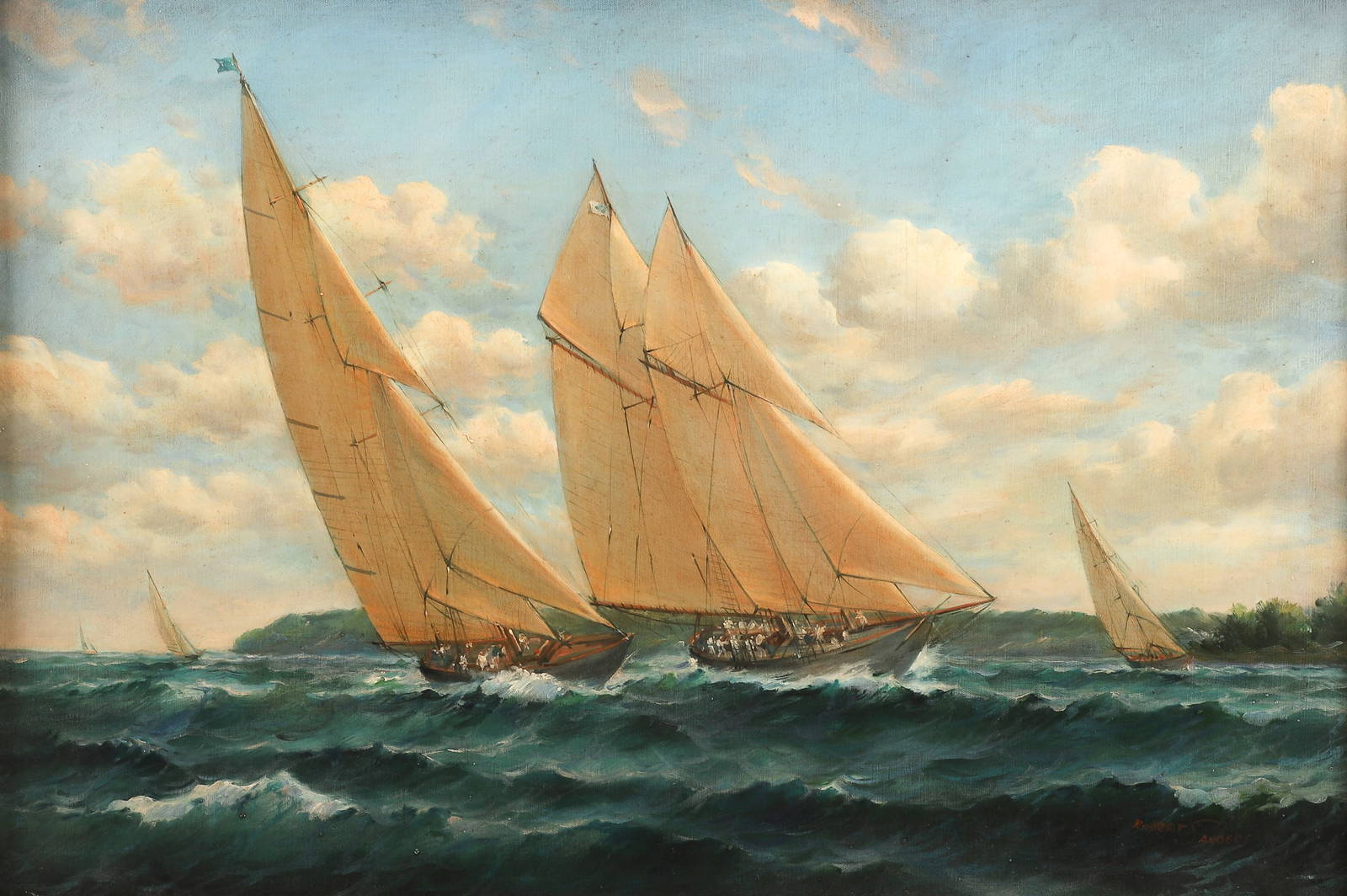 Robert Sanders Marine Painting Auction