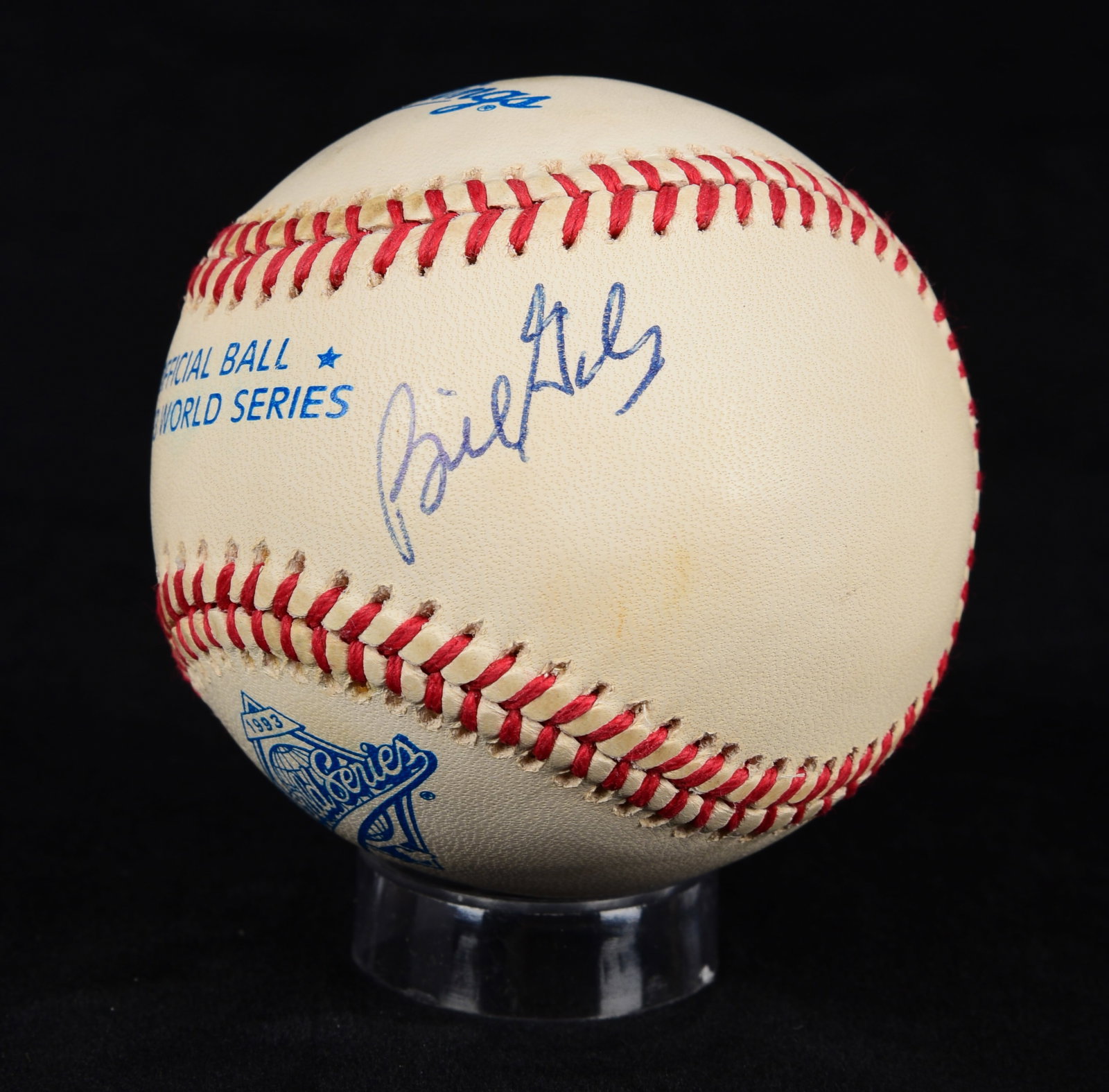 Bill Giles Signed 93 Ws Baseball