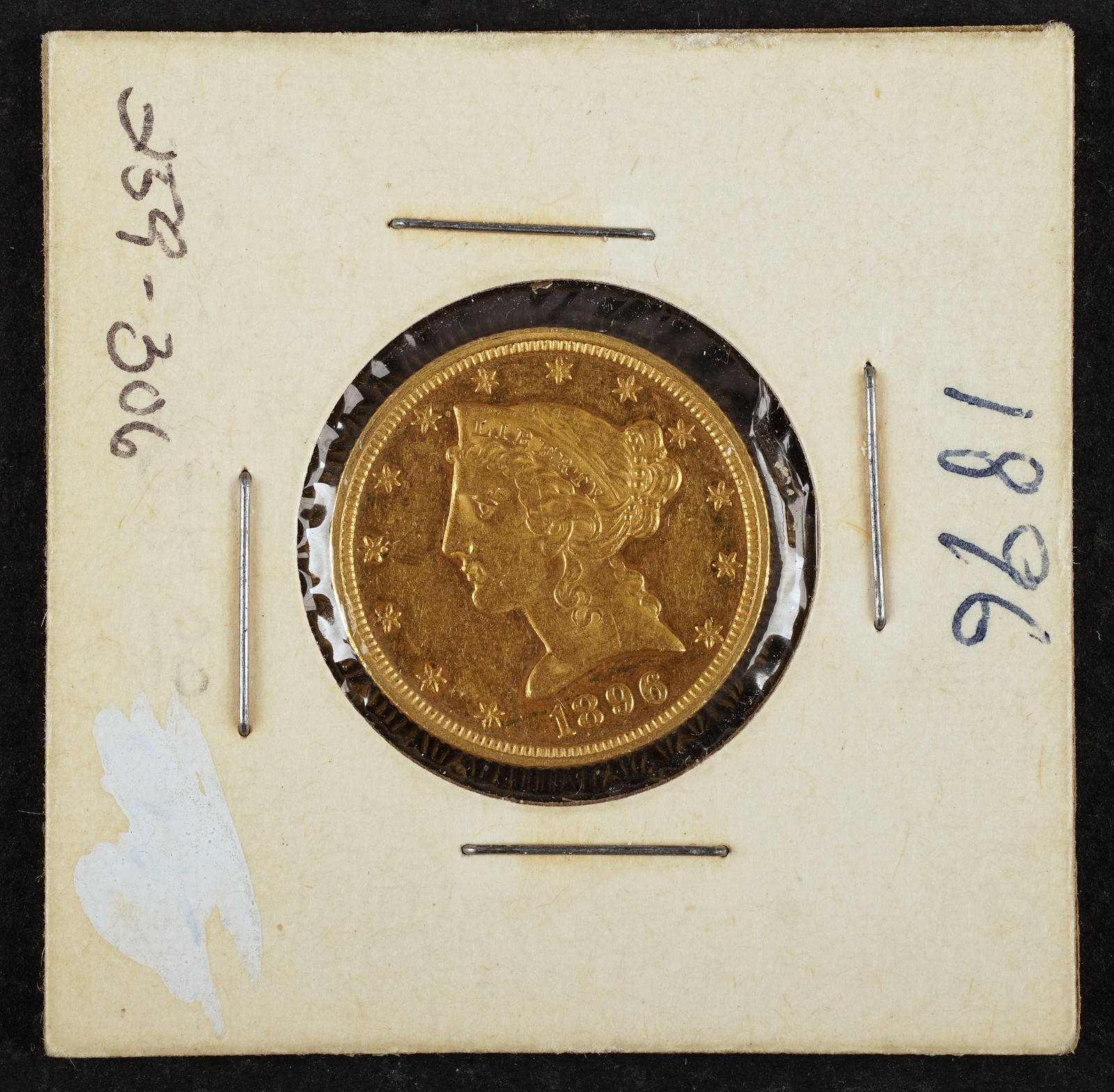 1896 Five Dollar Half Eagle Gold Coin Auction