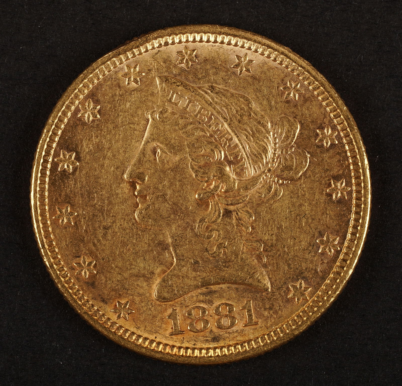 1881 Liberty Head $10 Type 3 Gold Coin, With Motto Auction