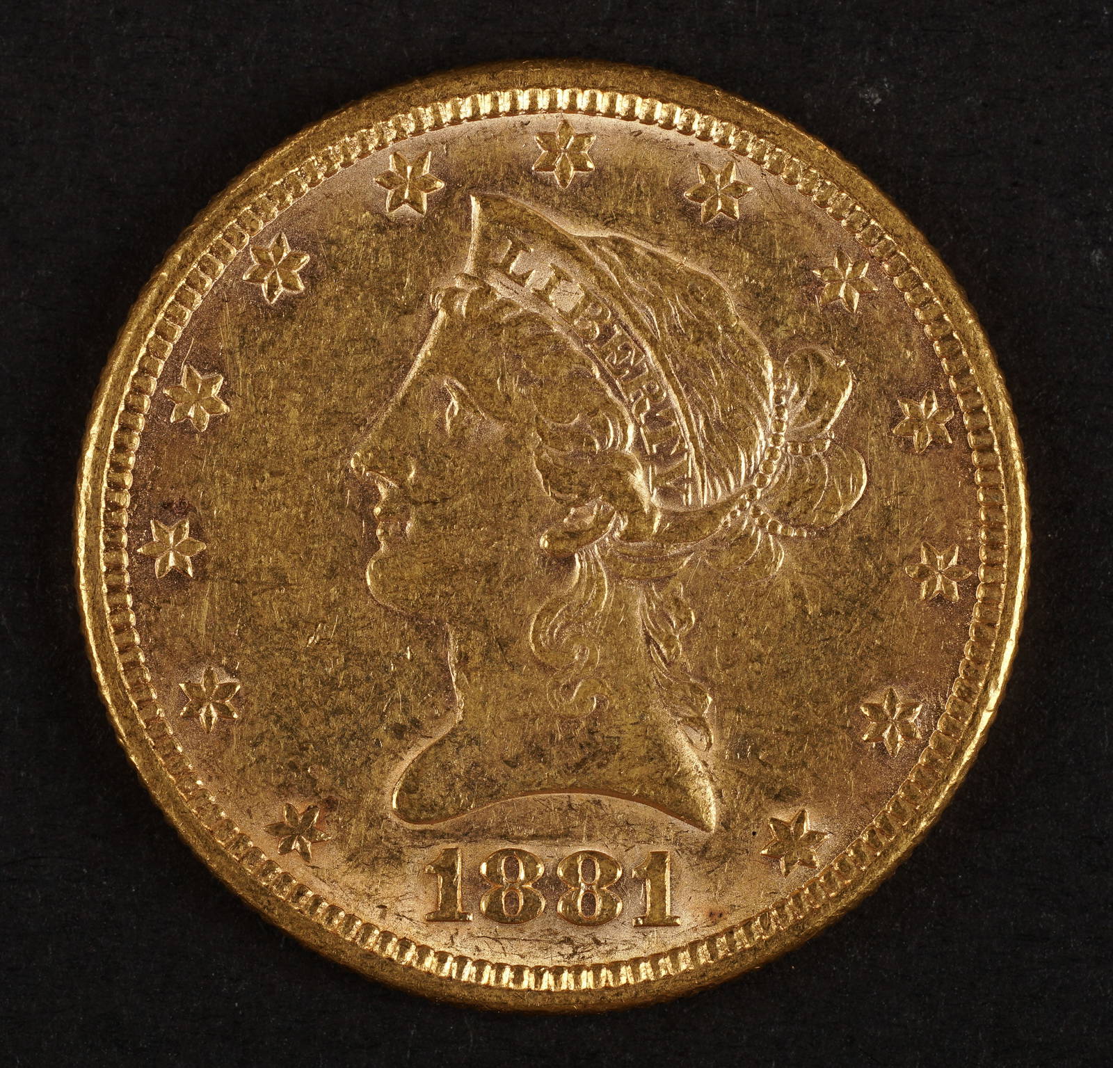1881 Liberty Head $10 Type 3 Gold Coin, With Motto Auction