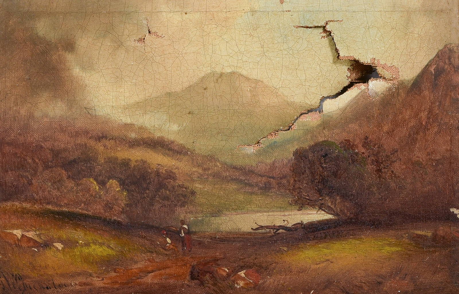 George Washington Nicholson Landscape Painting Auction