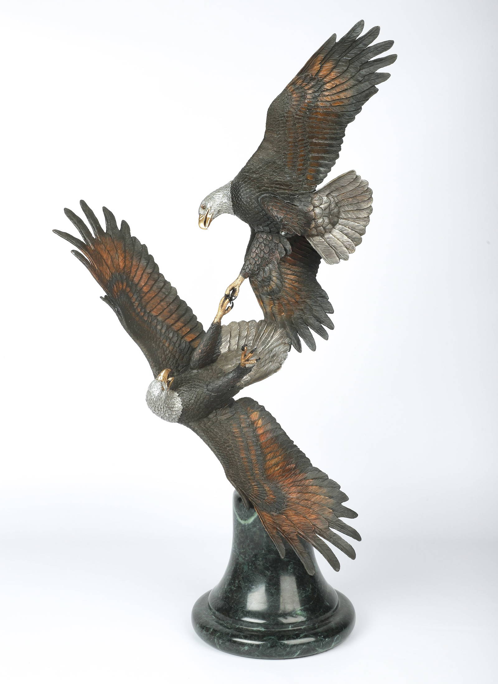 Christopher Pardell Bronze Eagles Sculpture Auction