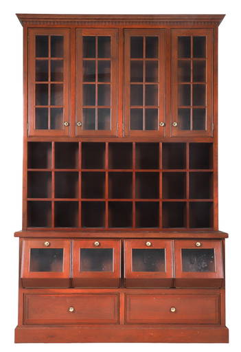 2 Pc Custom Cherry Display Cabinets