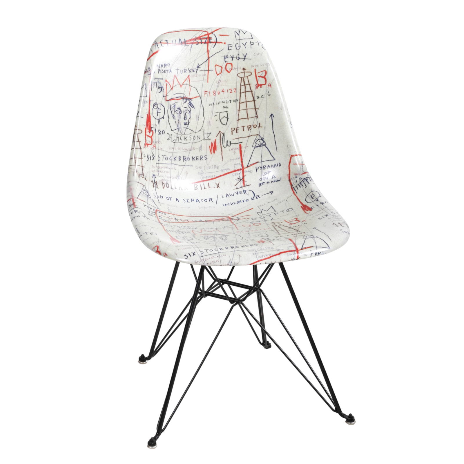 Jean Michel Basquiat Modern Design "eiffel" Chair Auction