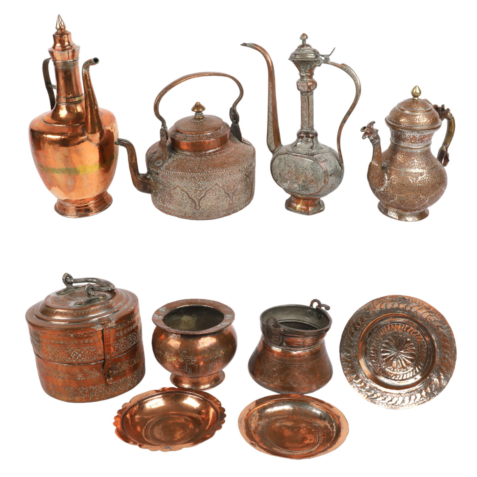 Copper And Copper Clad Chased Metal Items - Jan 09, 2024 | William ...