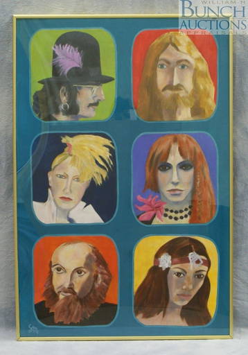 Susan C Mahr, Oil On Canvas Mounted On Board, "fa