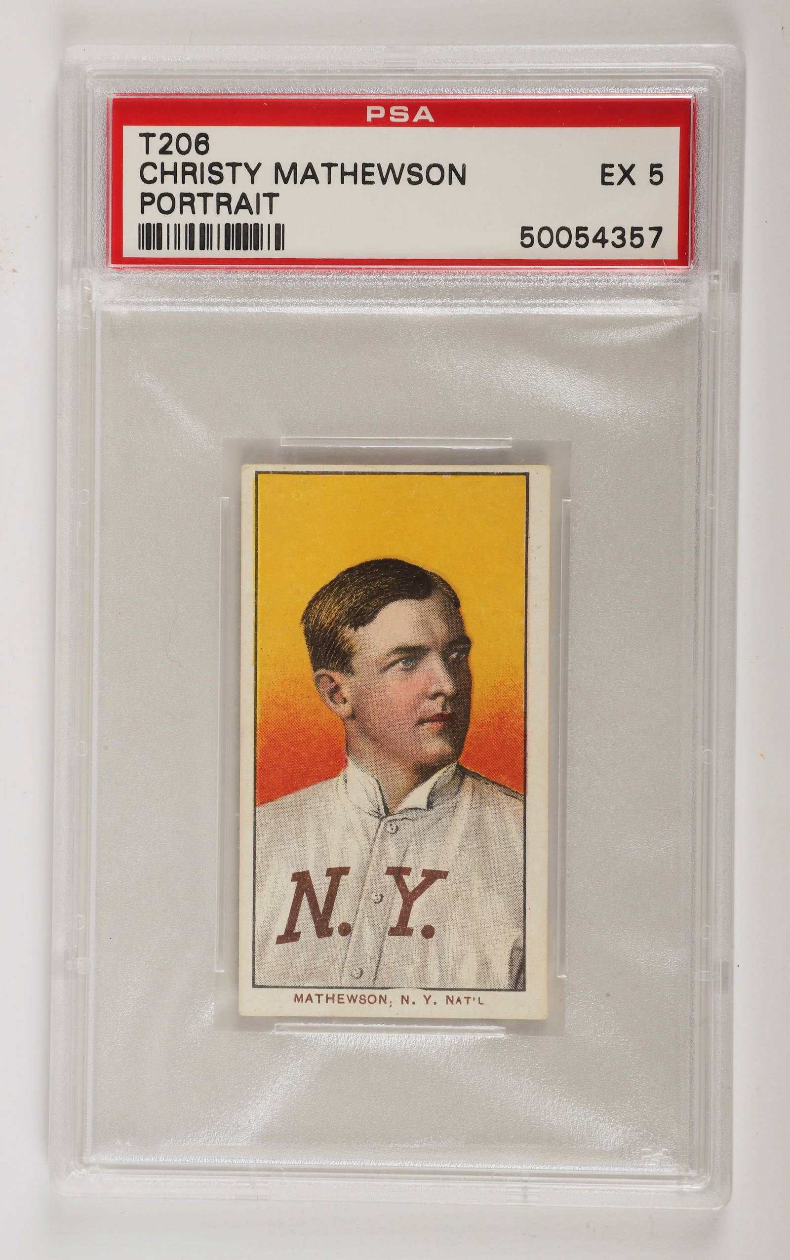Psa 5 T206 Christy Mathewson - Portrait Auction
