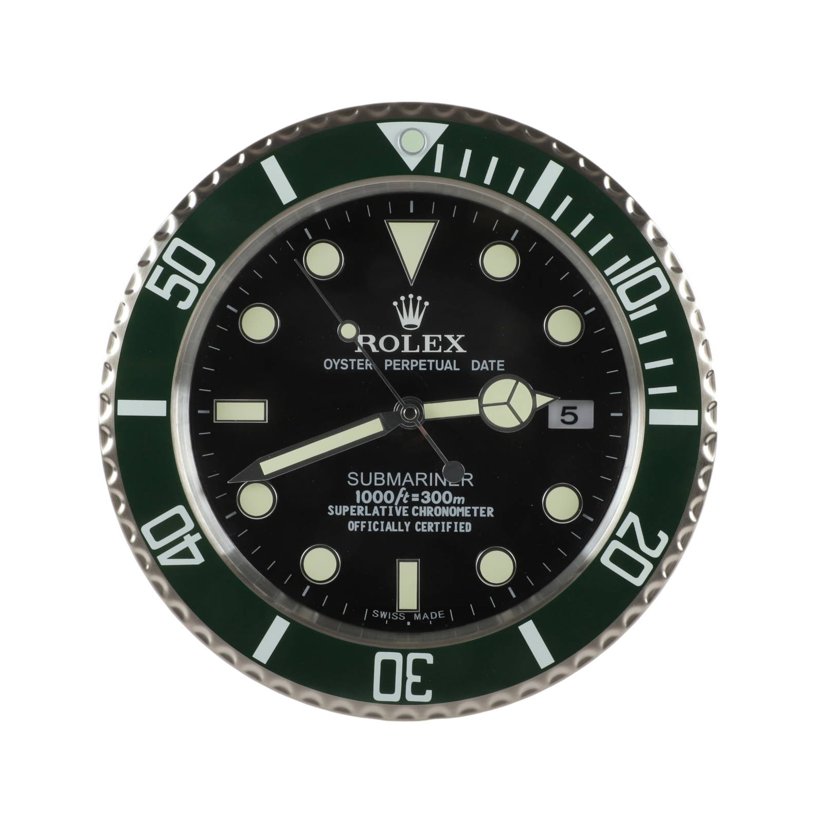 Watch Dealer Rolex Kermit Display Clock Auction