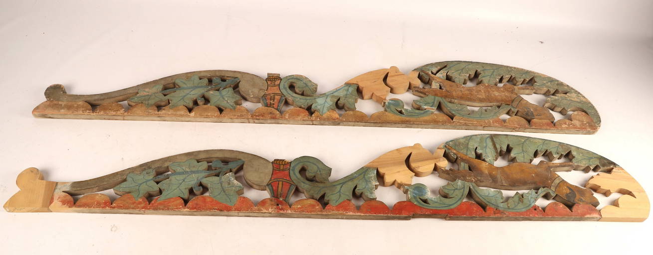(2) Decorative Wood Carousel Panels