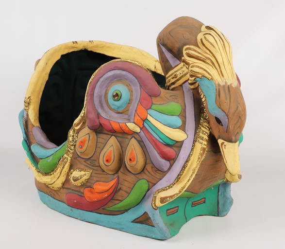 Papier Mache Swan Boat