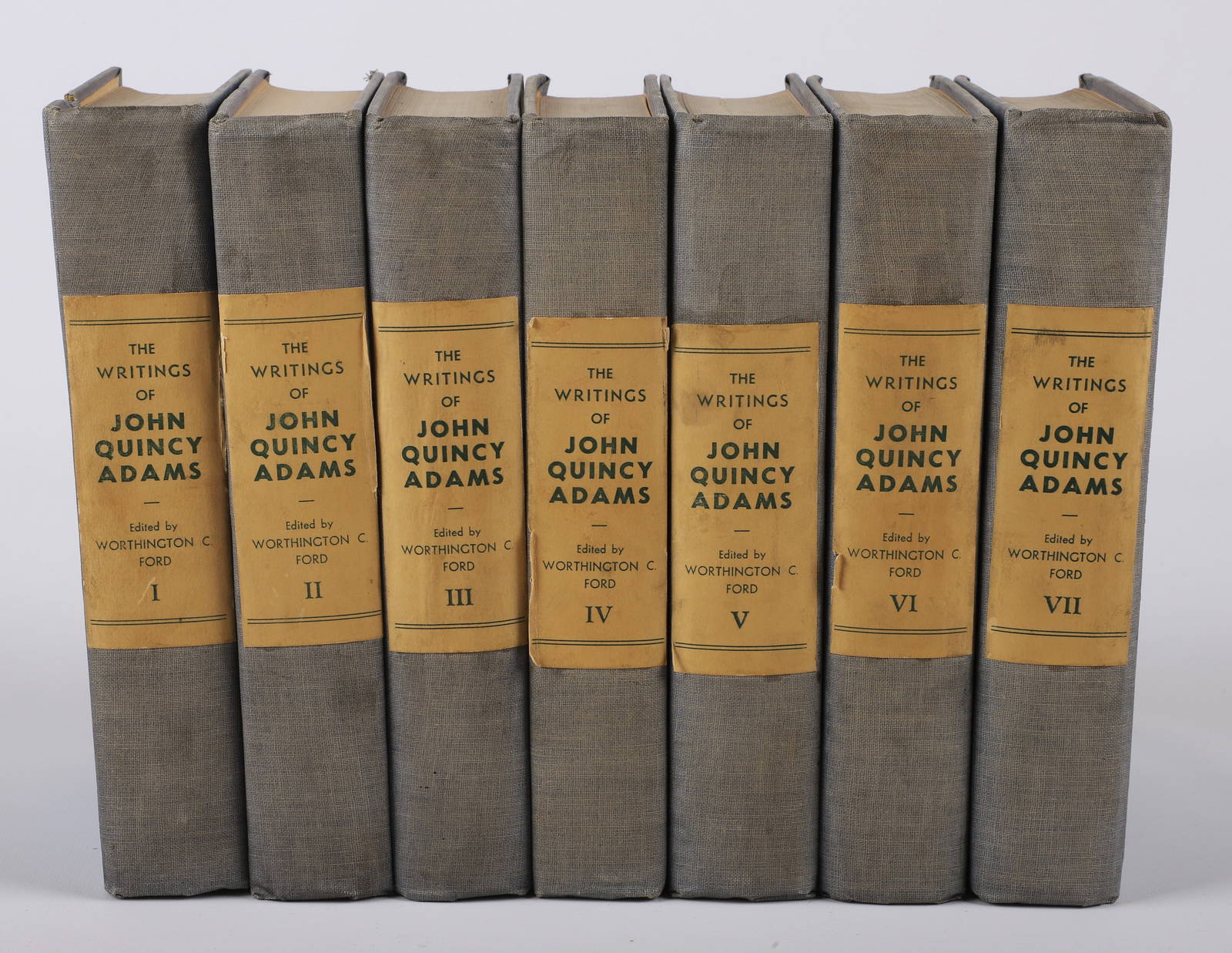 A 7-vol. Set, The Writings Of John Quincy Adams Auction