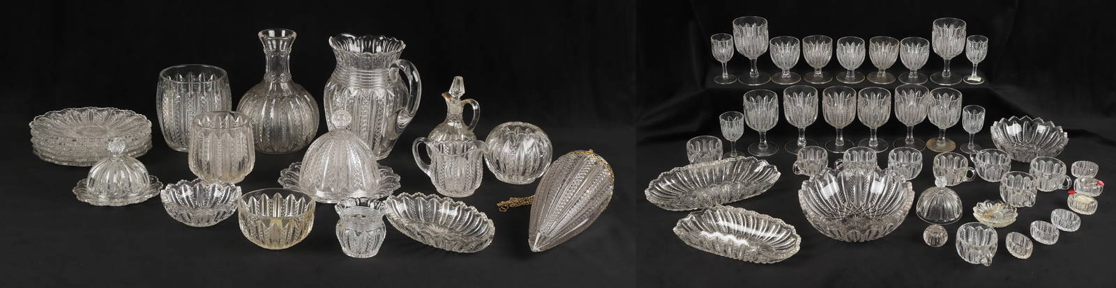 Large Lot Of Duncan & Miller Glassware Auction