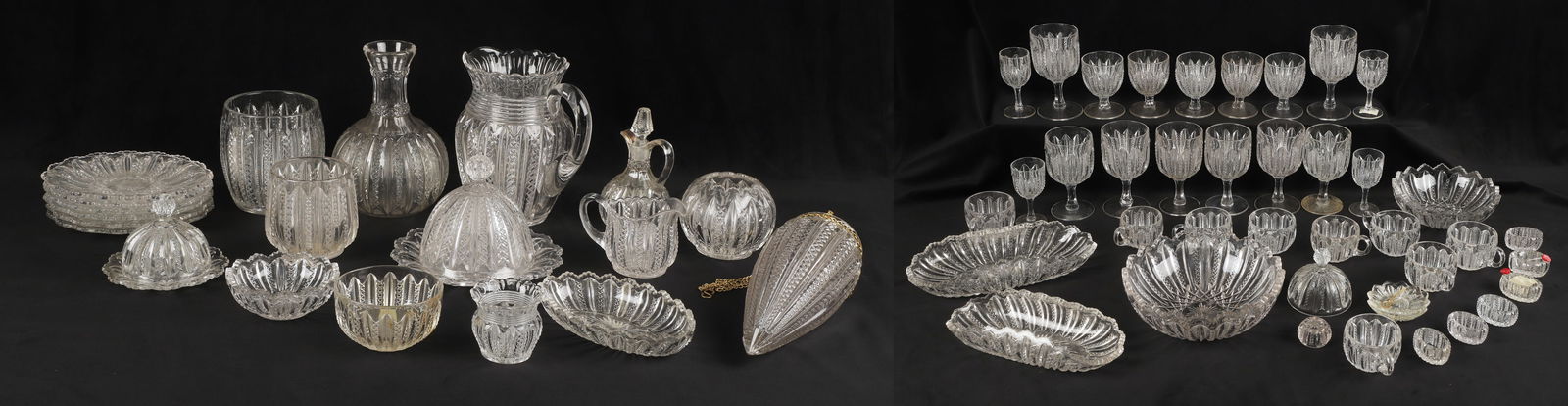 Large Lot Of Duncan & Miller Glassware Auction