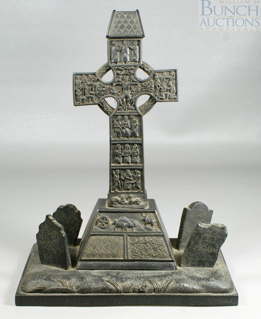 12520: Irish Celtic sculpture depicting the West side o