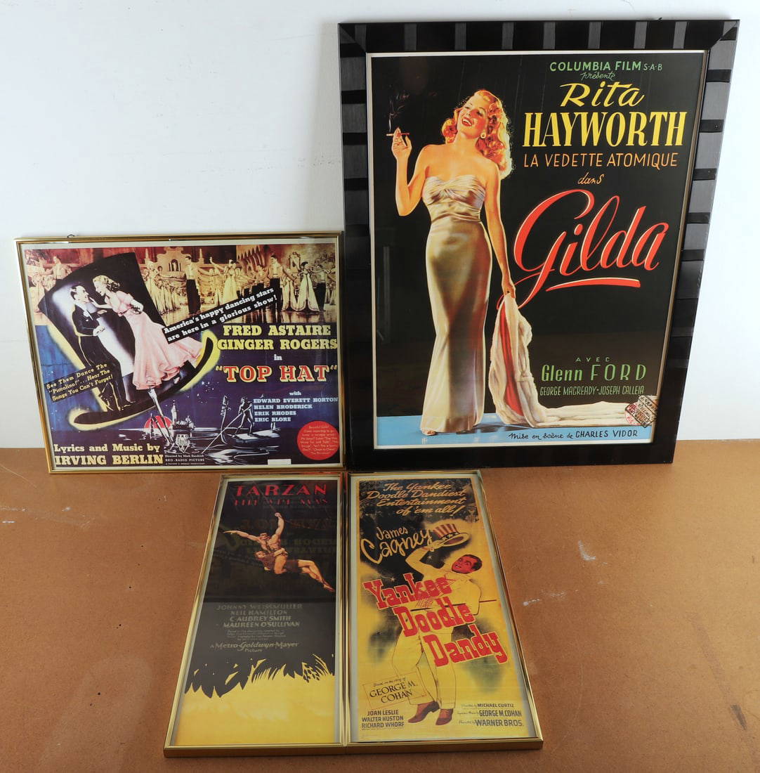 (4) Reproduction Movie Posters Auction